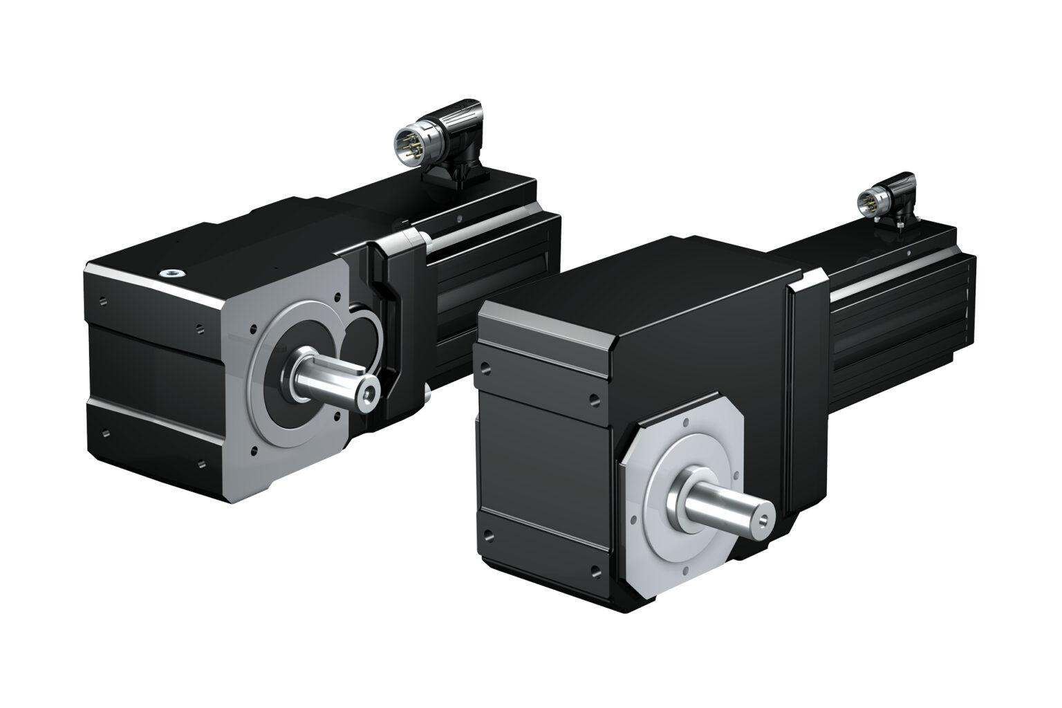 Helical bevel geared Lean motors » STOBER